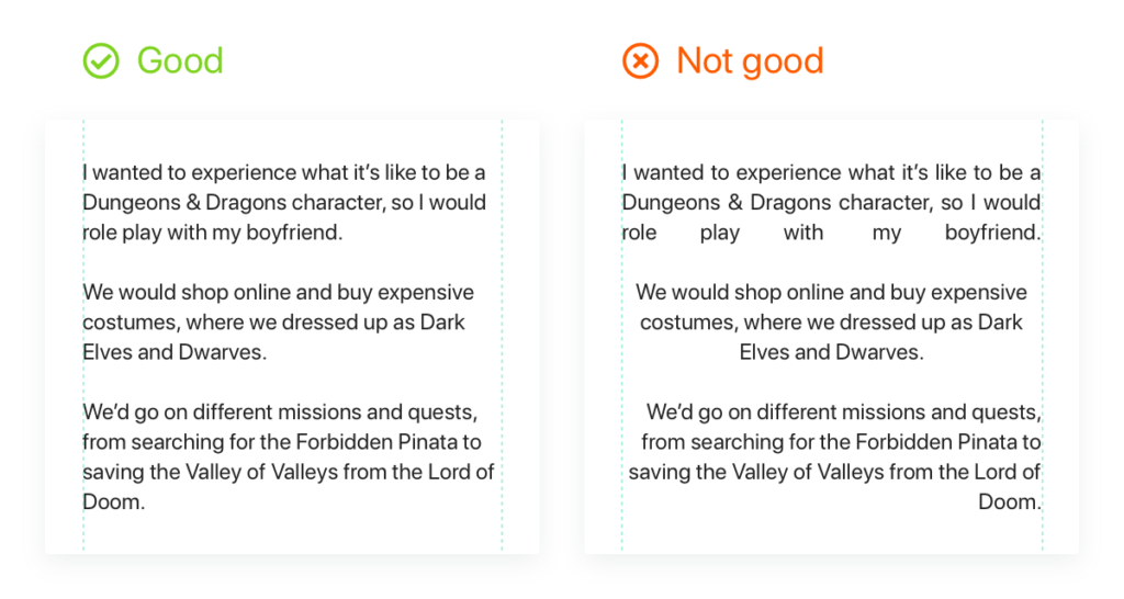 5 examples of email typography best practices